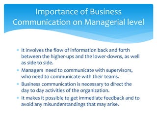 Business & Managerial Communication | PPTX