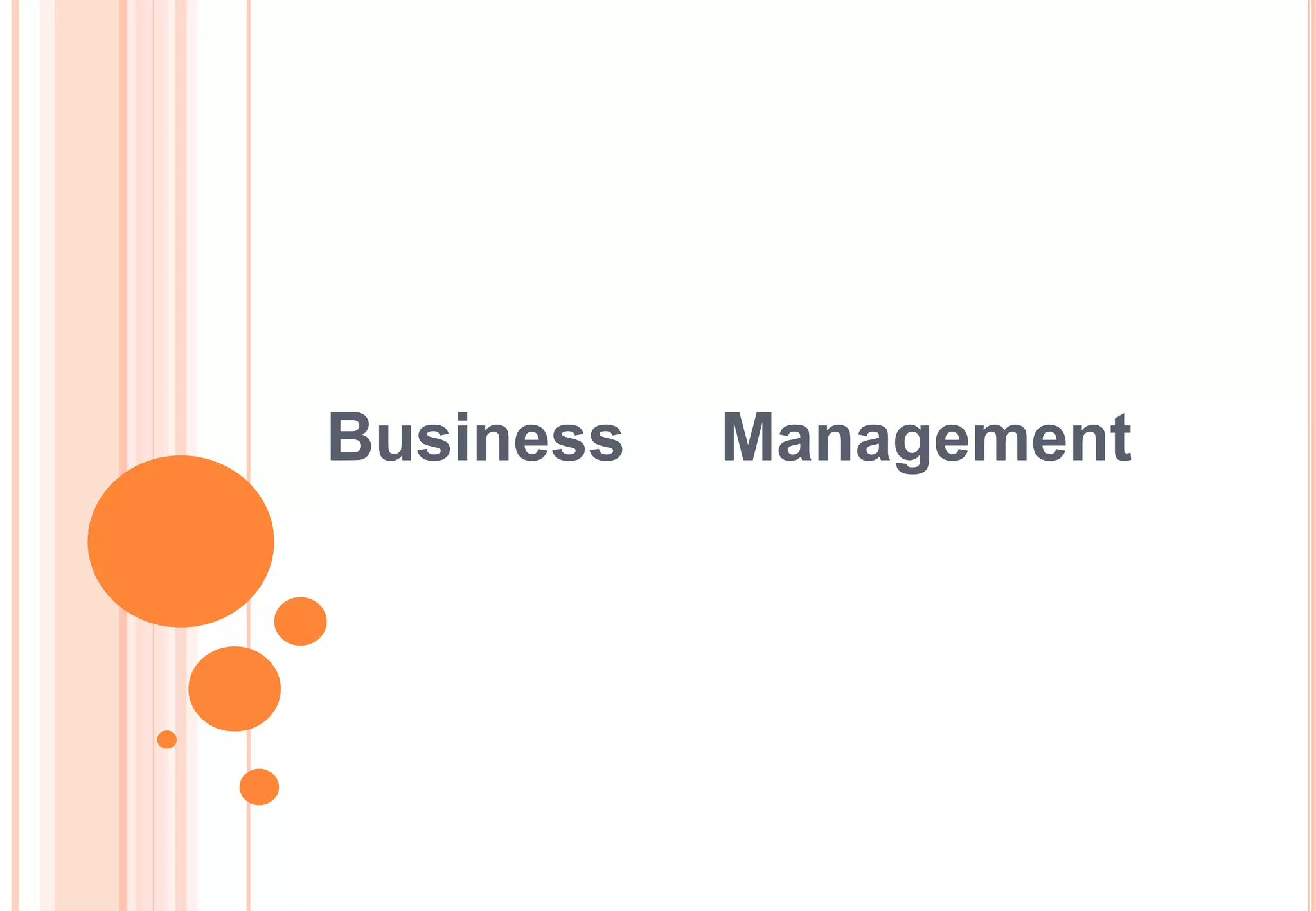Business Management | PPTX