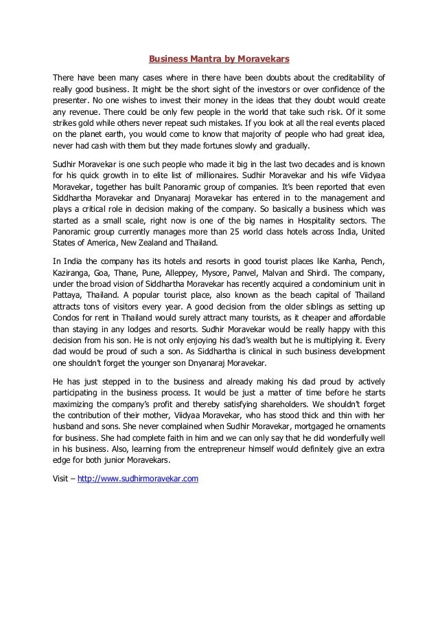 Business mantra by moravekars