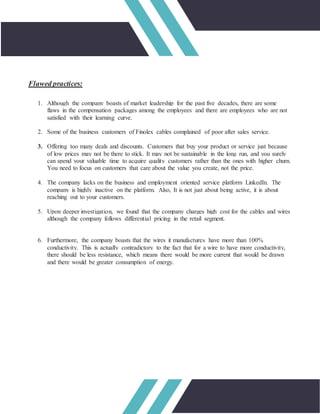 Finolex cables - project | DOCX