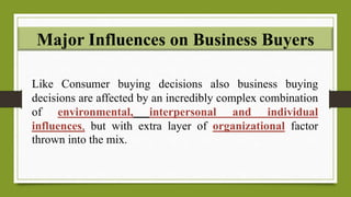 Business markets and business buyer behaviour | PPTX