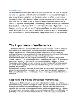 Business math (1) | PDF