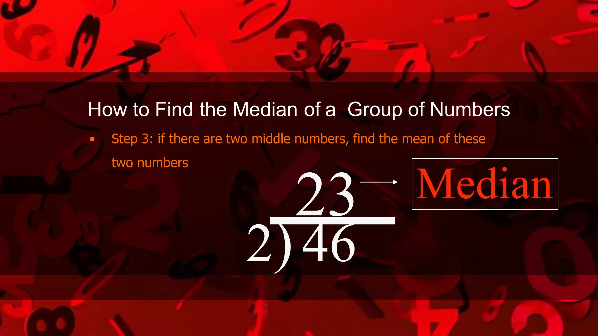 MEAN MODE MEDIAN AND RANGE | PPTX