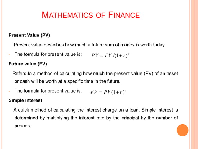 Business mathematics presentation