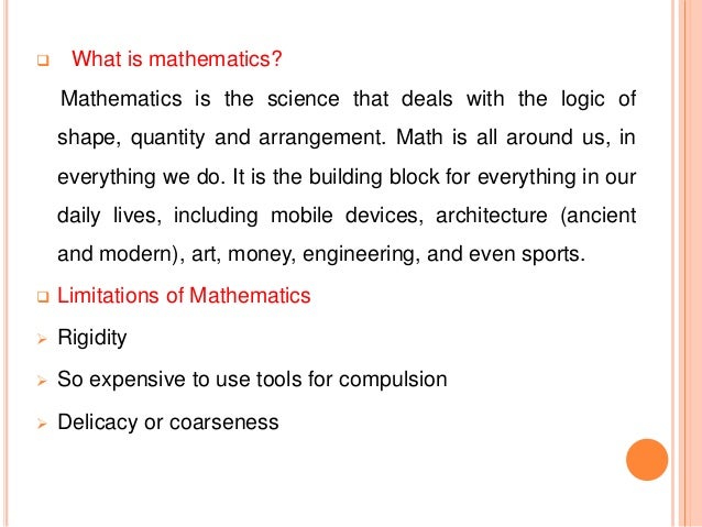 Business mathematics presentation