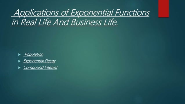 Applications Of Math In Real Life And Business | PPTX | Physics | Science