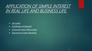 Applications Of Math In Real Life And Business | PPTX