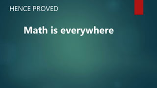 Applications Of Math In Real Life And Business | PPTX