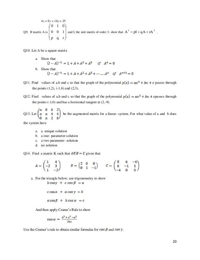 Business matrices complete lecture-note 1