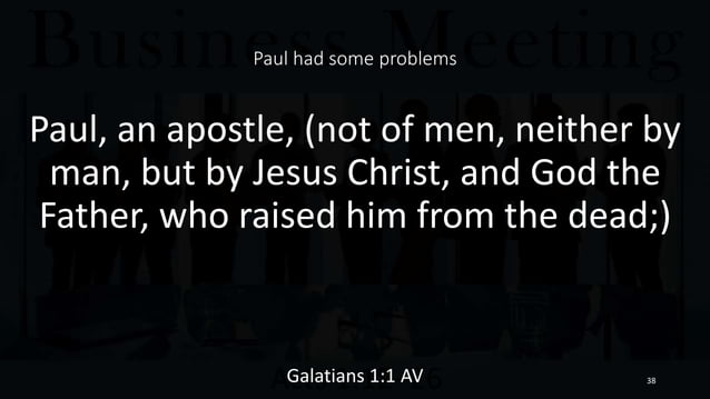 Business meeting Acts 1:12-26 | PPTX | Christianity | Religion ...