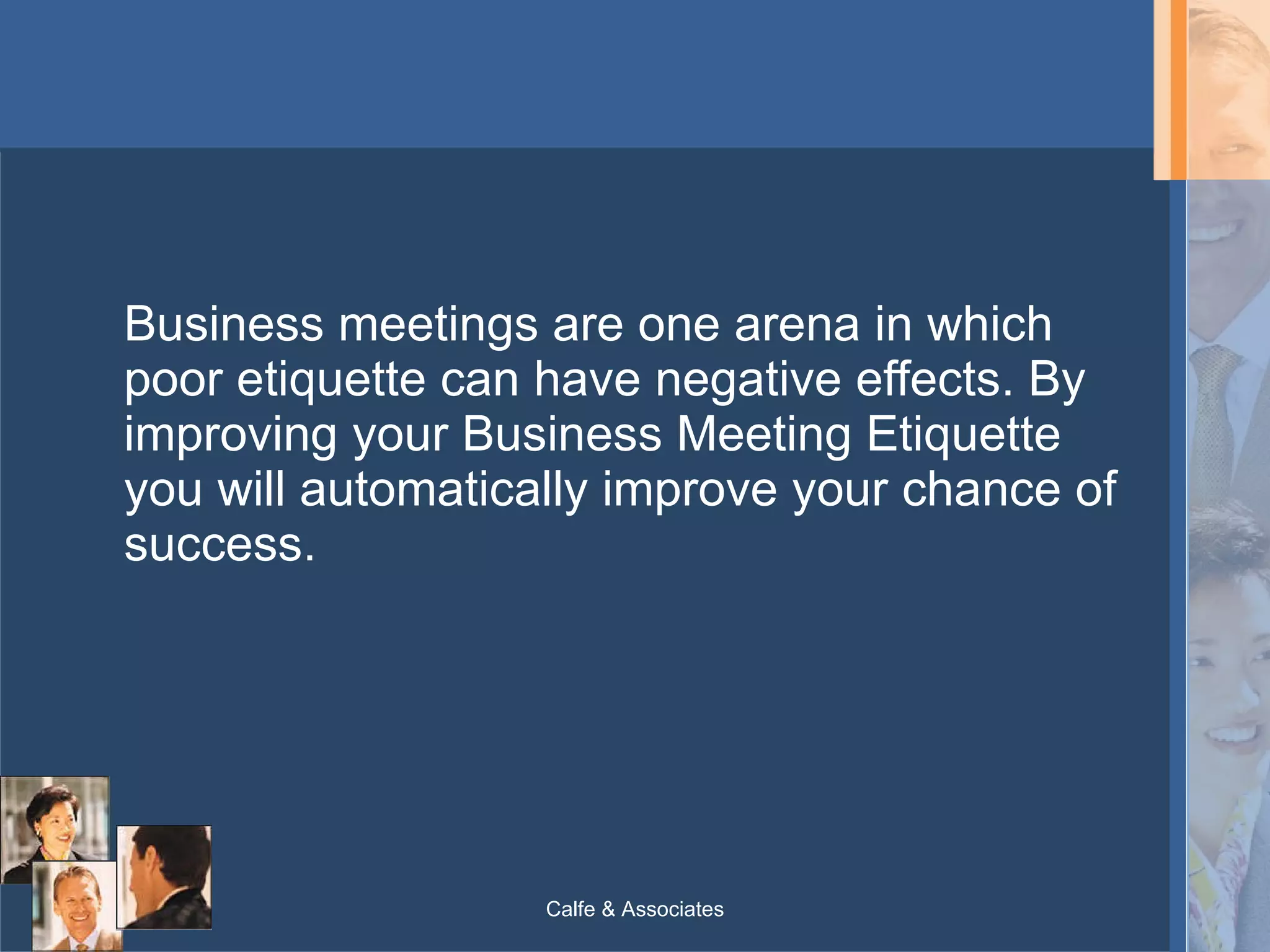 Business Meeting Etiquette | PPT