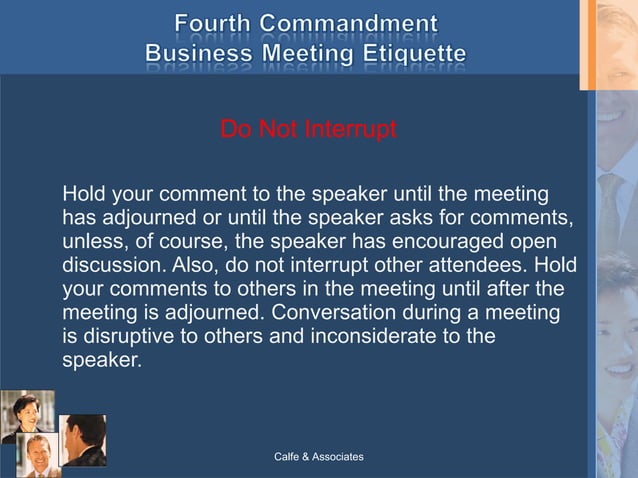 Business Meeting Etiquette | PPT