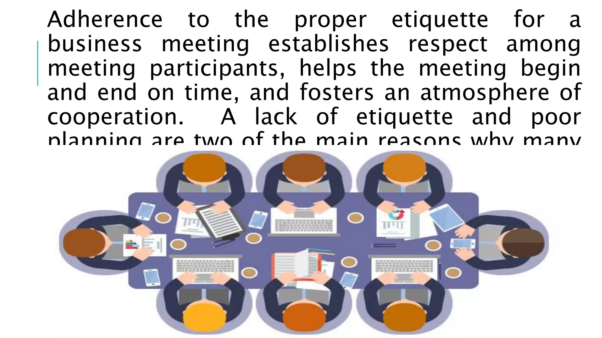 Business meeting etiquette | PPTX
