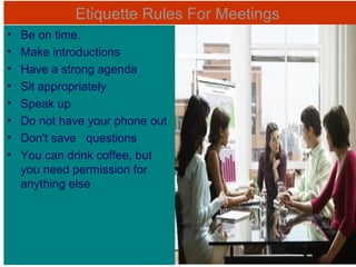 Business meetings | PPT