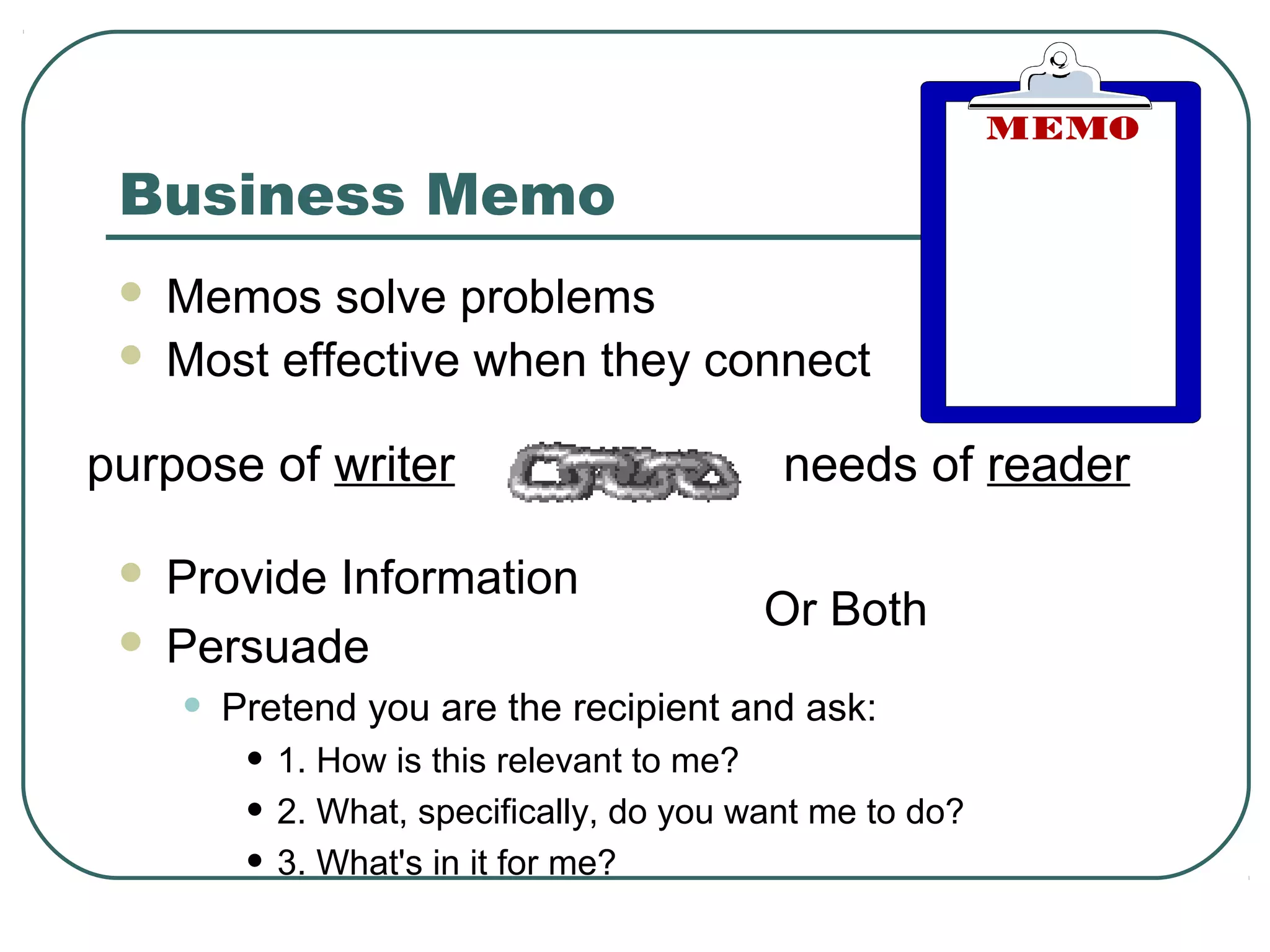 Business Memo | PPT