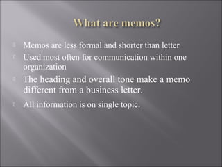 Business memos | PPT