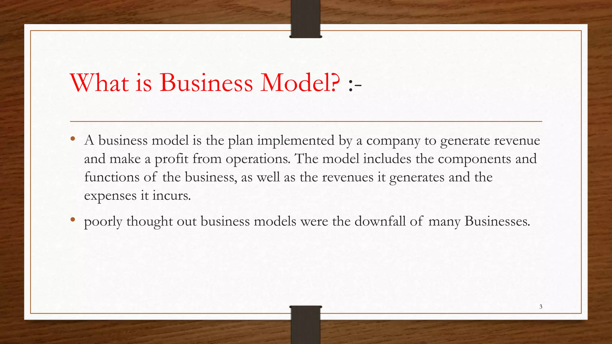 What is a Business model? | PPTX
