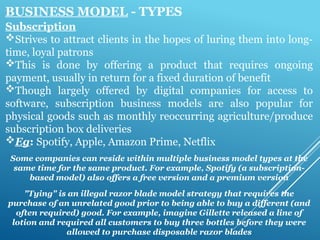 Business Model, Types, Components .pptx