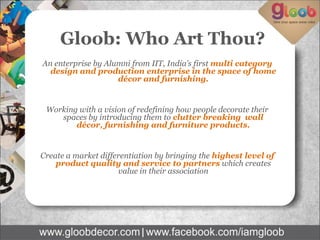 Business Model Franchisee - Gloob Decor | PPT