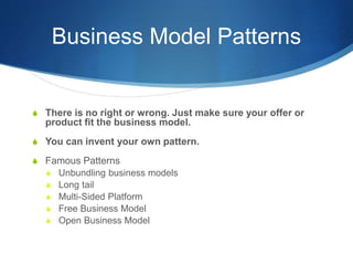 Business Model Patterns and Examples Part I | PPT