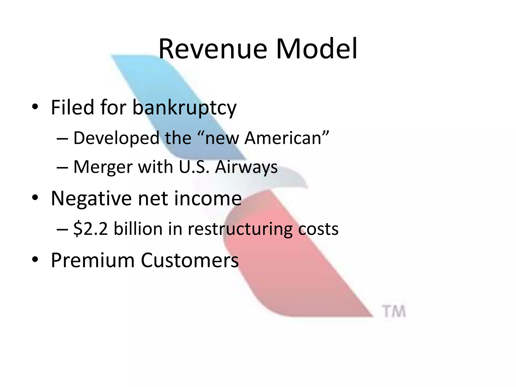 American Airlines Business Model Analysis Presentation | PPTX