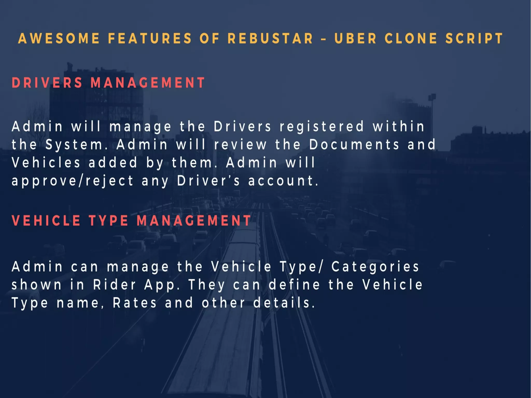 Business model and features of rebu star uber clone | PPT