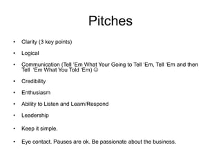 Business model and pitching | PPTX