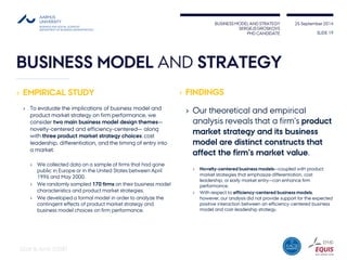 Business Model and Strategy | PDF