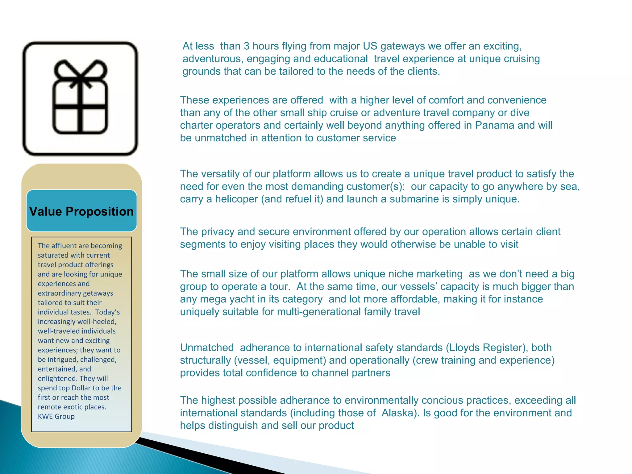 Business Model Balboa Explorer | PPT | Cruises | Travel Type