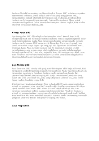 Business model canvas | PDF