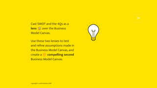 Business Model Canvas mash-up with the 4Qs Framework. Mash-up by Allen ...
