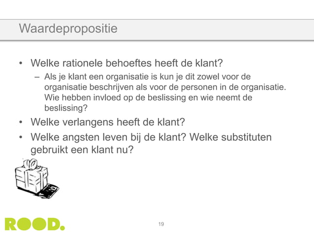 Business model canvas - ROOD maakt verbinding | PPT