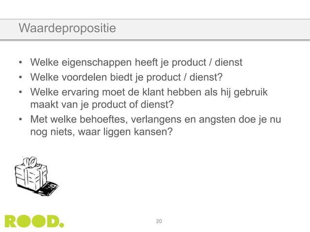 Business model canvas - ROOD maakt verbinding | PPT