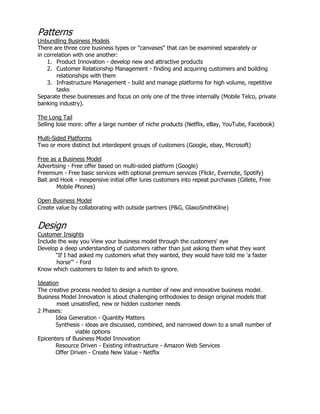 Business model canvas notes | PDF