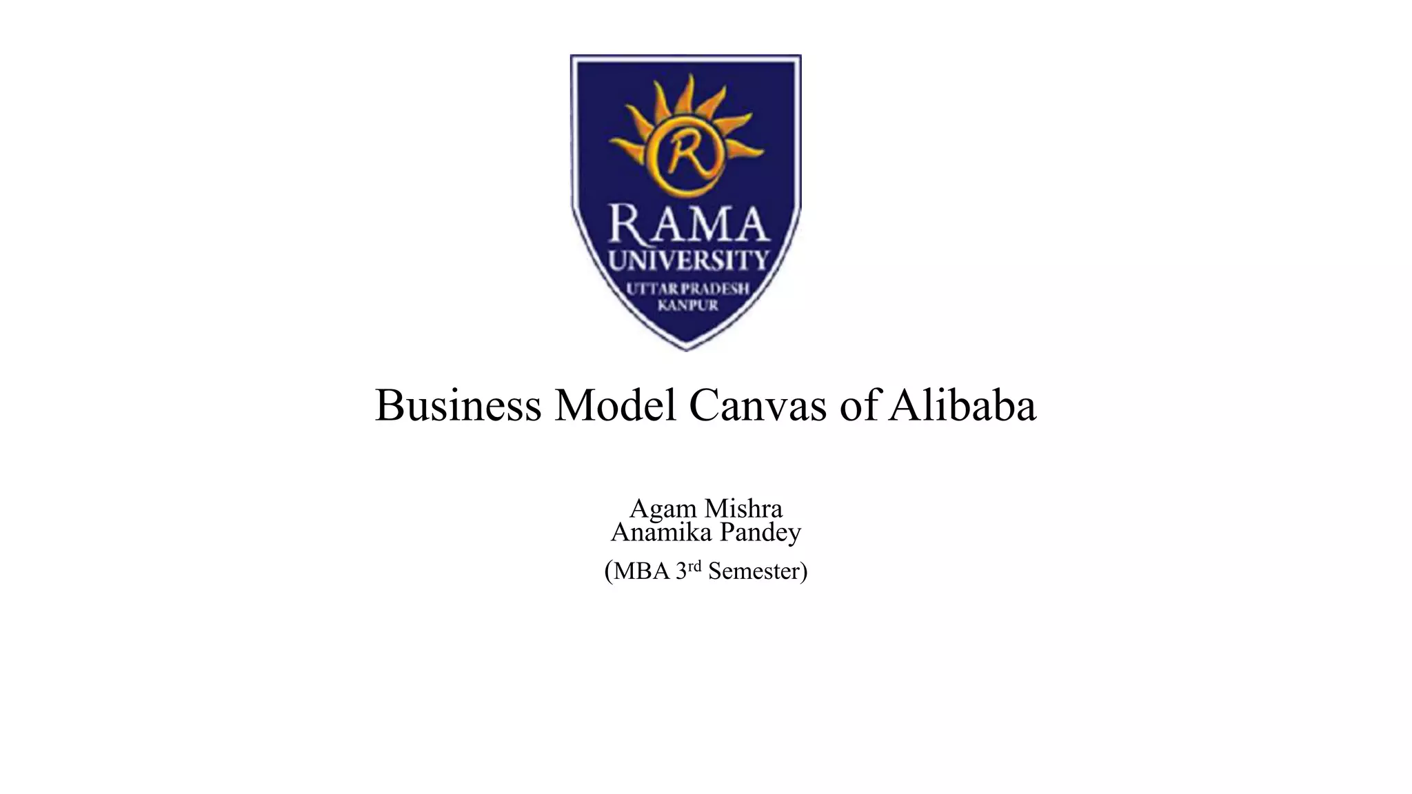 Business Model Canvas of Alibaba. | PPTX