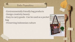 Business Model Canvas Tote Bag - Risal Fadhil Rahardiansyah | PPTX