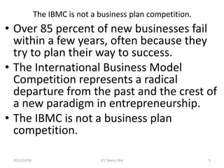 Business Model Competition october 24 final | PPT