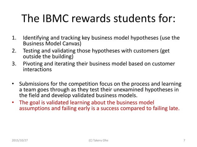 Introduction to Japan Business Model Competition | PPT