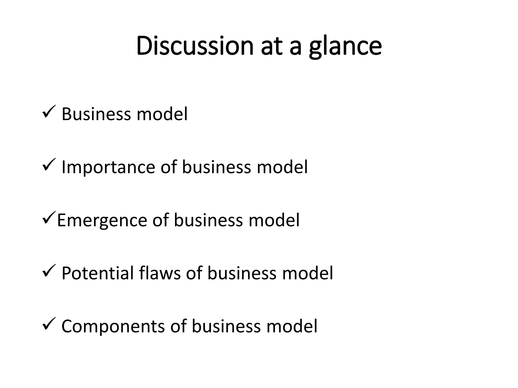 Business model development | PPTX