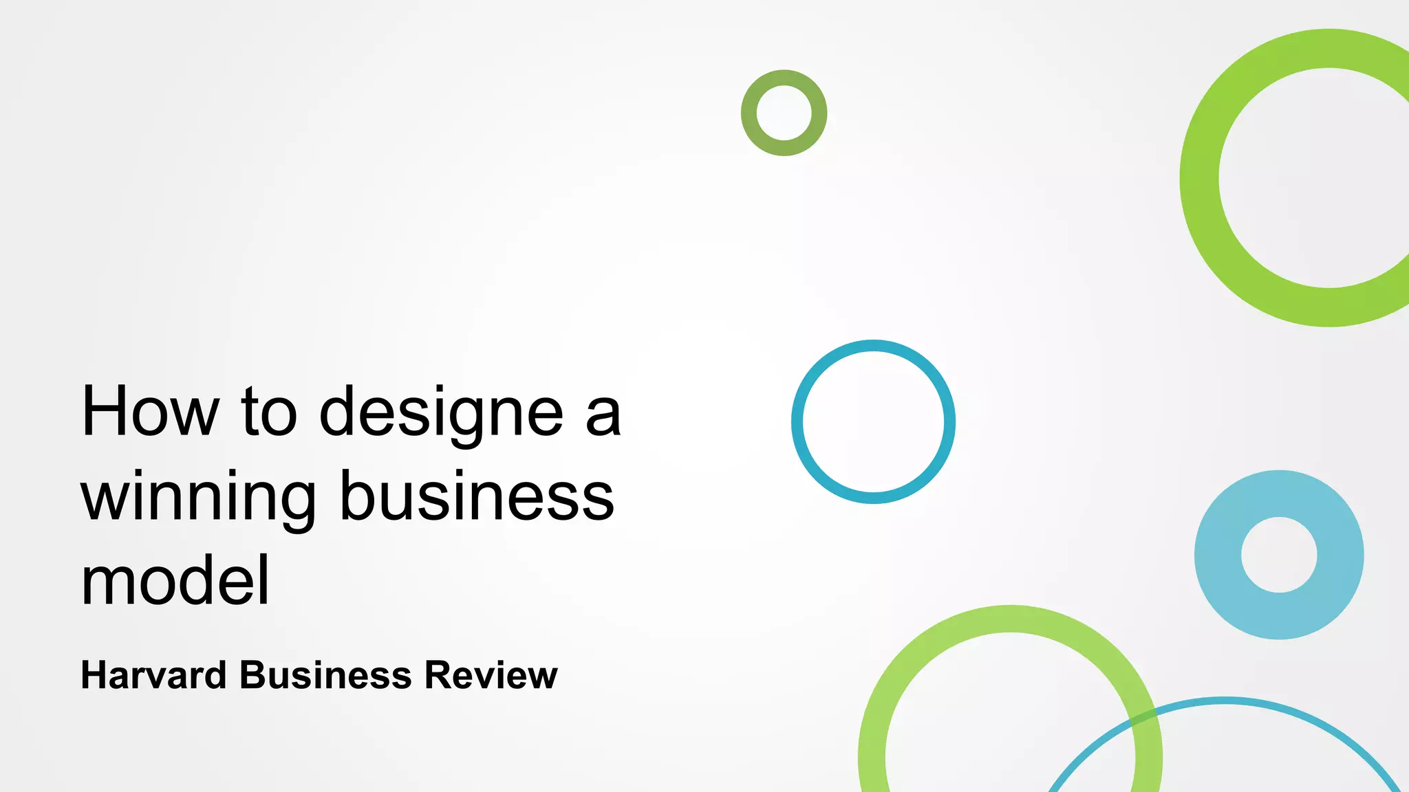 How to design a winning business model | PPTX