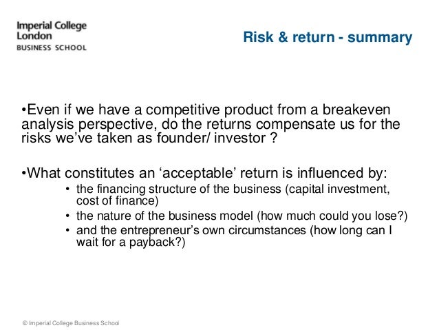 Business model financial viability 2013