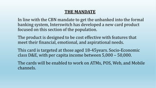 Business model for attracting the un banked | PPT