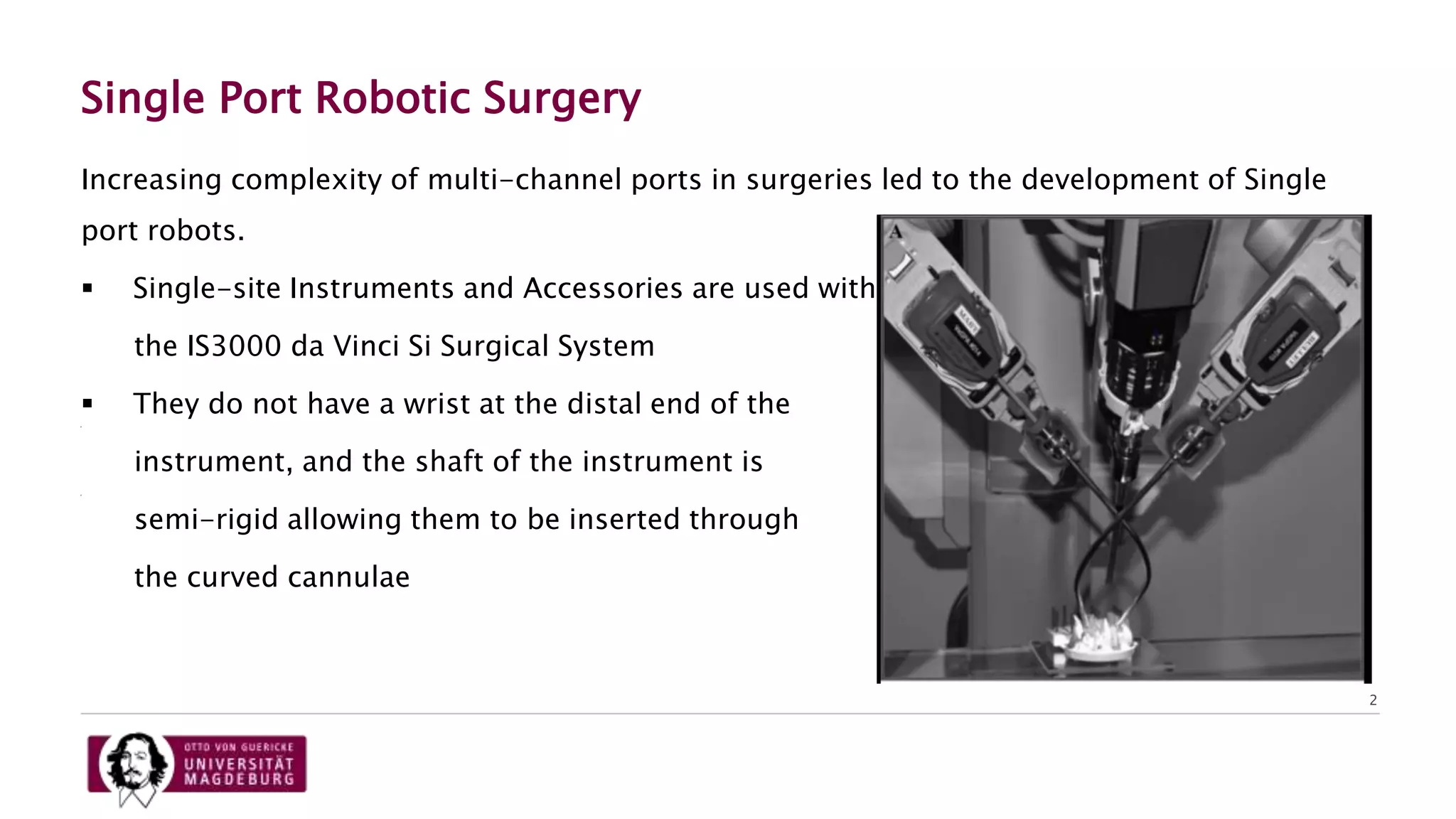 Business model for single port robotic surgery | PPTX