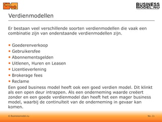 Business model generatie | PPT
