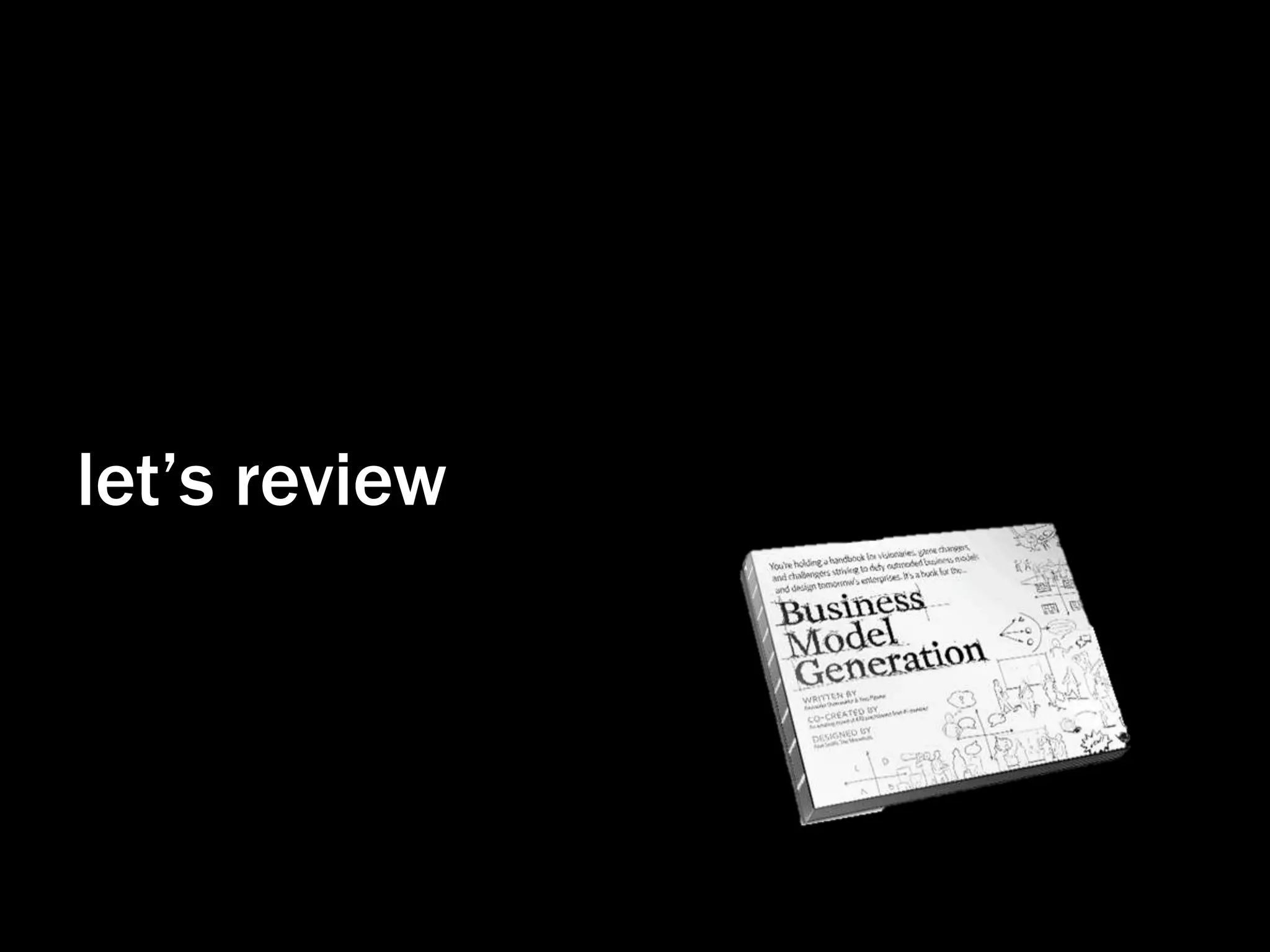 Business Model Generation Patterns | PPTX