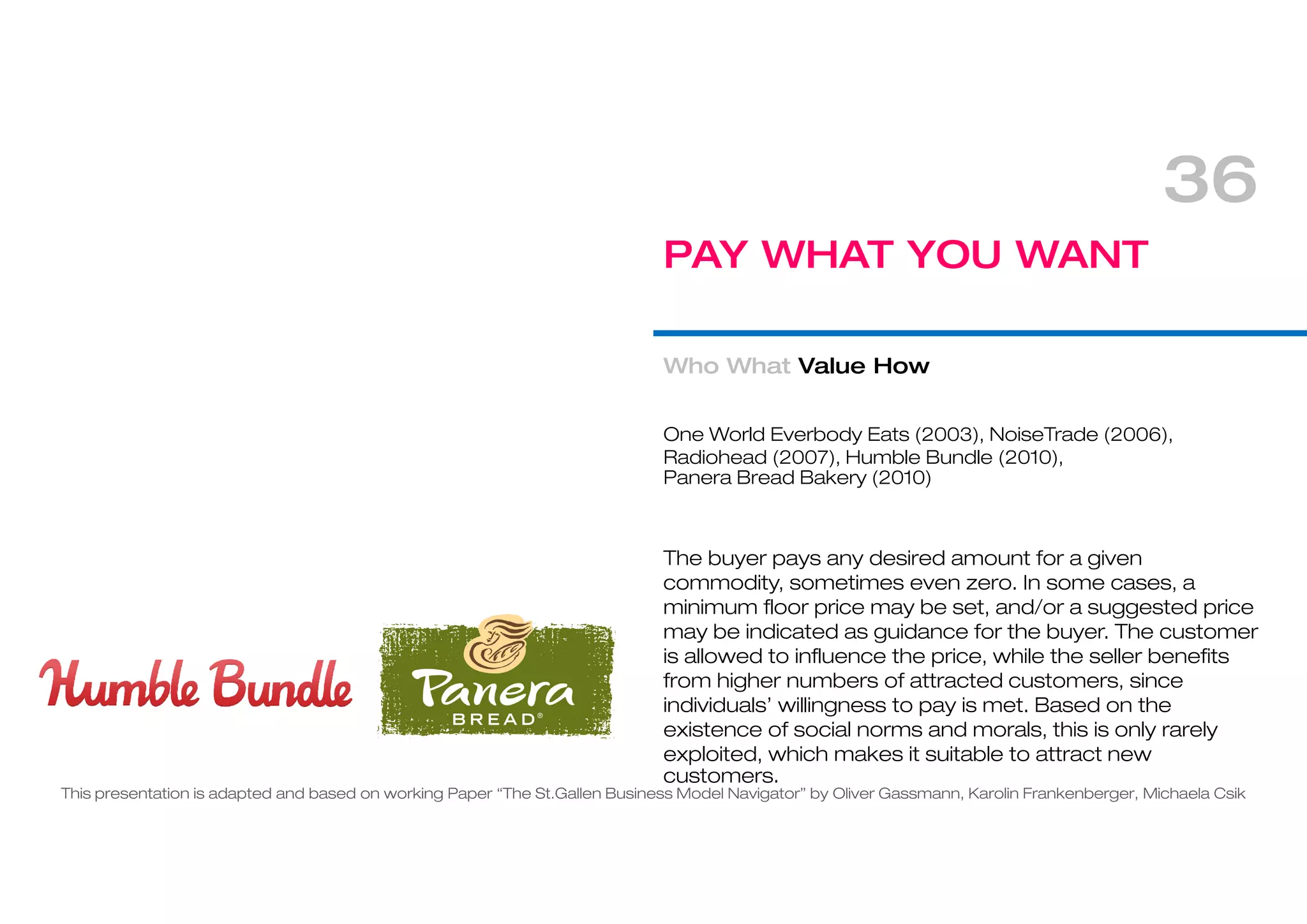 Business model navigator 55 business model patterns | PDF