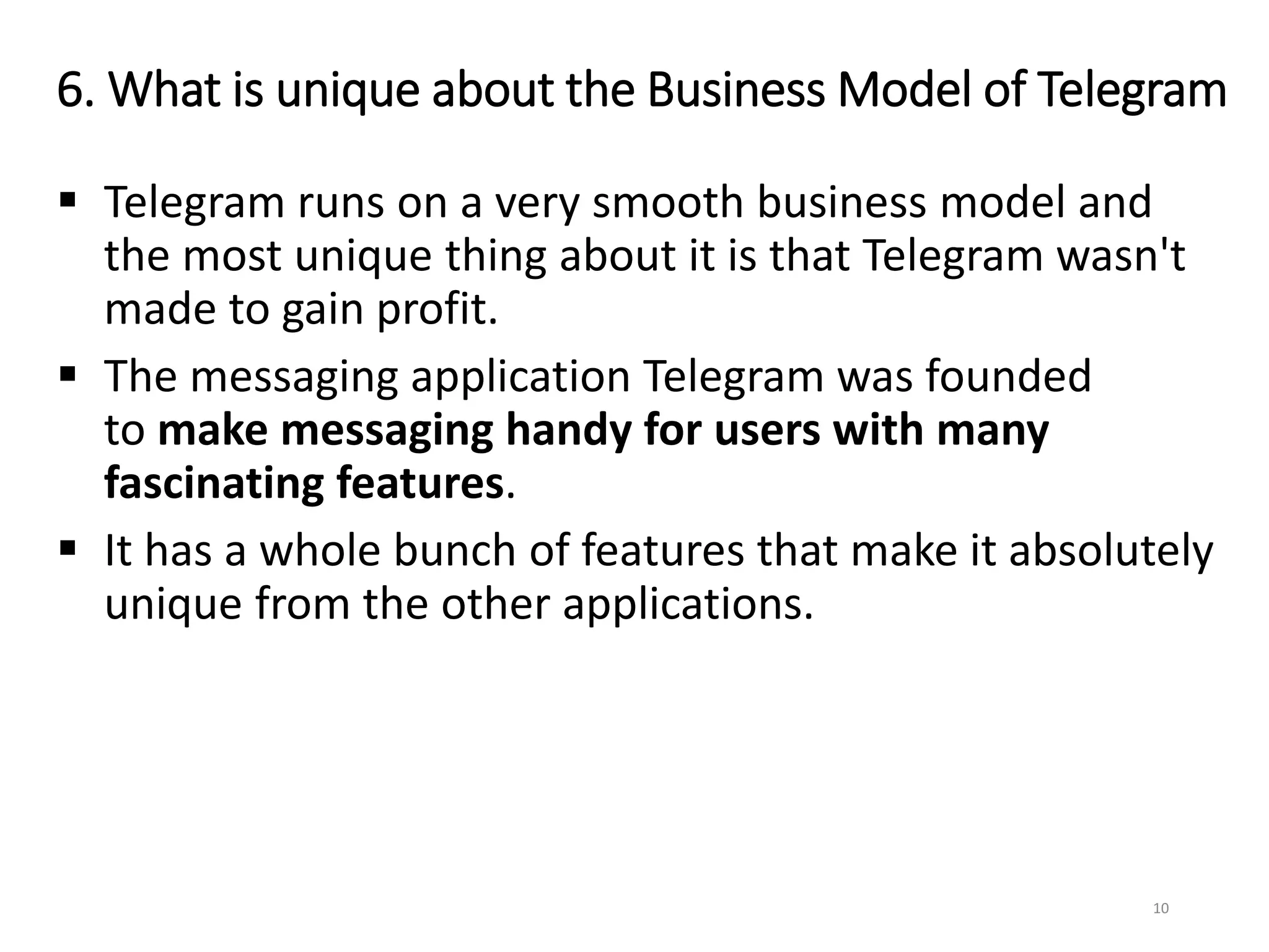 Business model of telegram Berhanemeskel W.Gerima | PPTX