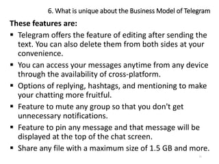 Business model of telegram Berhanemeskel W.Gerima | PPTX