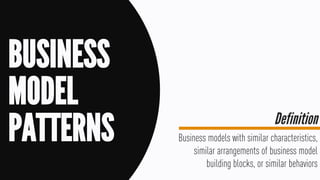 Business Model Patterns | PPT