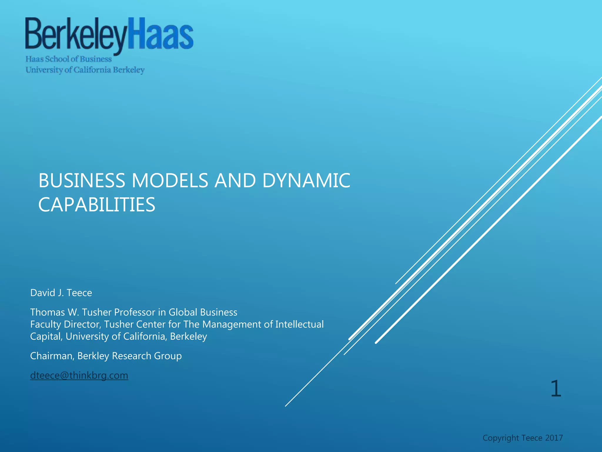 Business Models and Dynamic Capabilities | PPTX